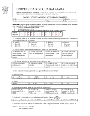Control - ́ Ejercicio 1. Indice • Inciso a • Inciso b • Inciso c ...