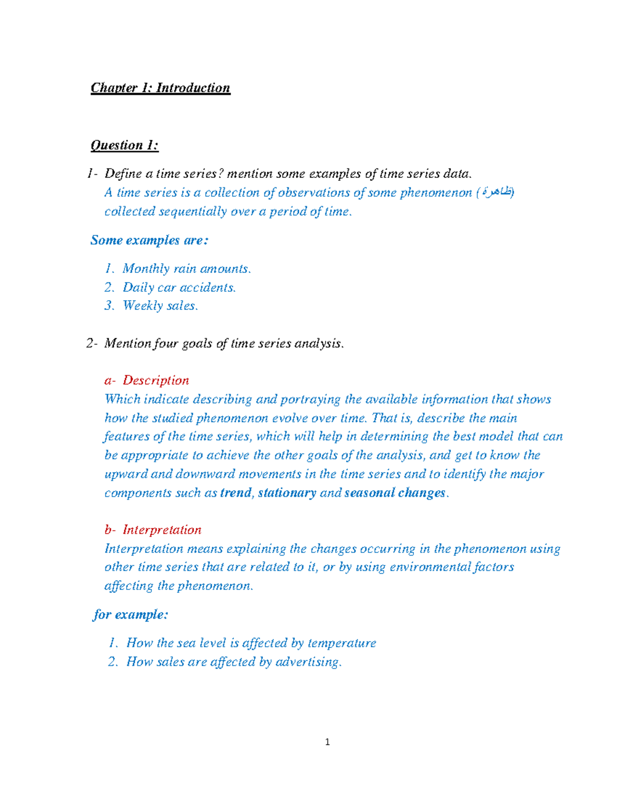 336-ch1-(06 - new slides - Chapter 1: Introduction Question 1: 1 ...