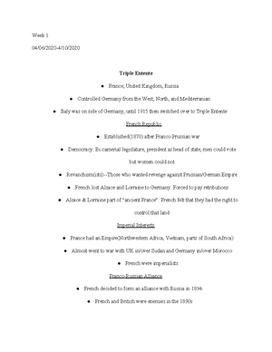World war 1 and 2 outline - World war 1 and 2 essay outline I ...