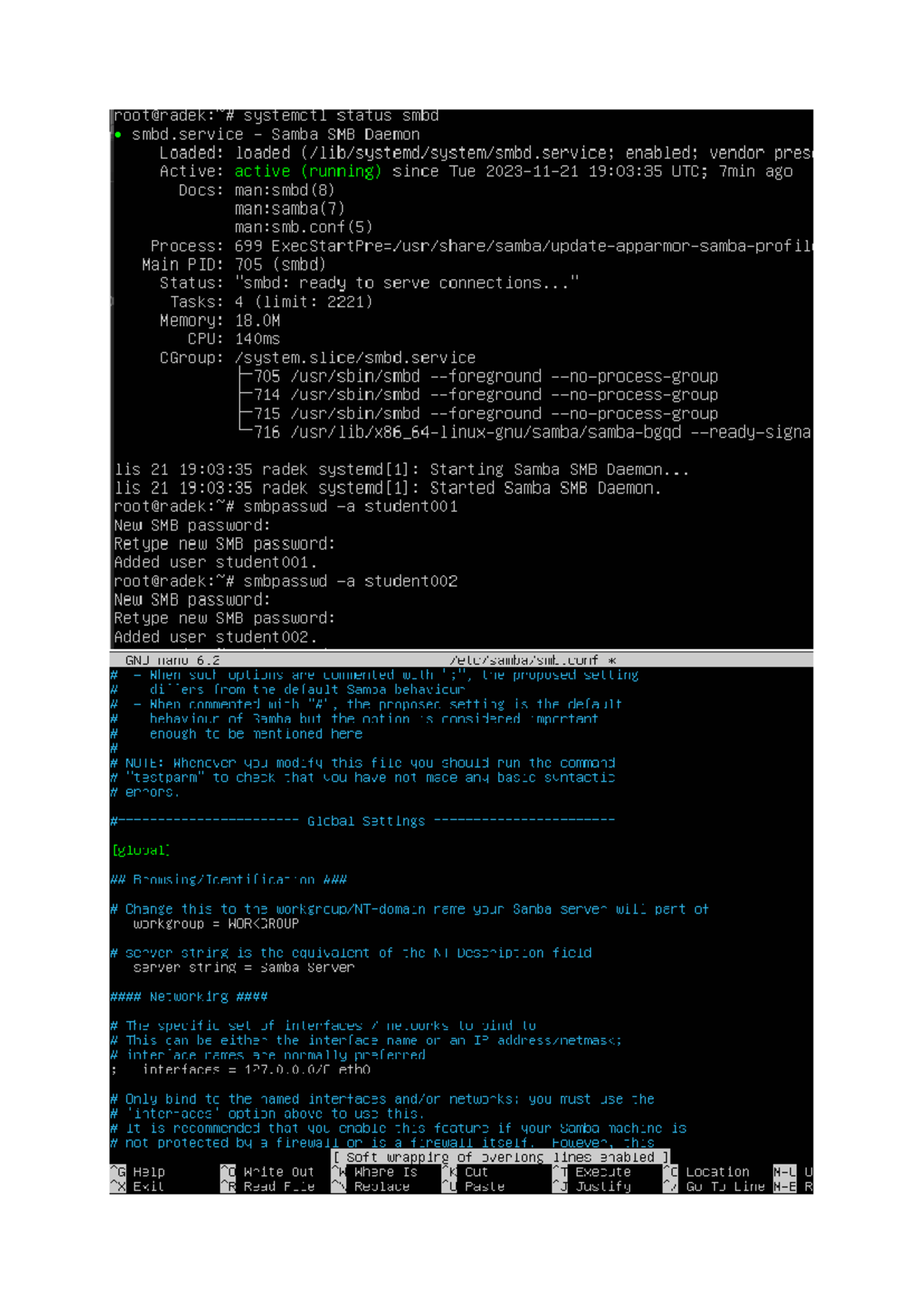 Samba linux 1 - Informatyka - Zakres rozszerzony - Studocu