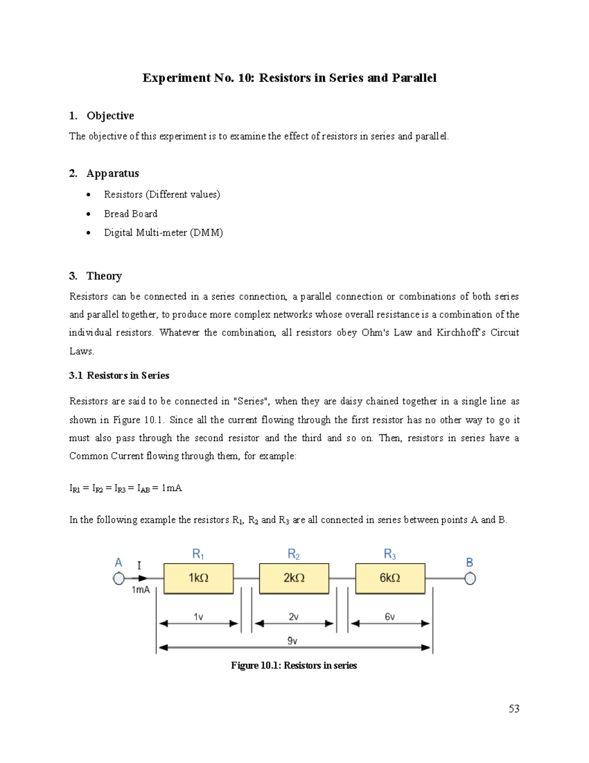 1603625117-lab-10 - 53 Experiment No. 10: Resistors in Series and ...
