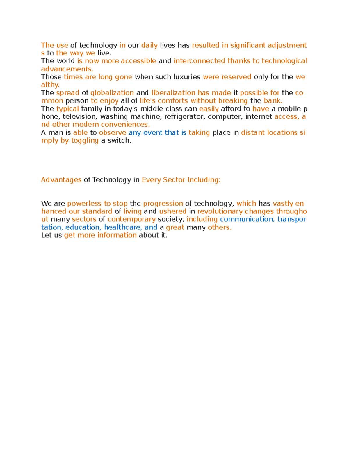 LECTURE NOTES LECTURE - The use of technology in our daily lives has ...