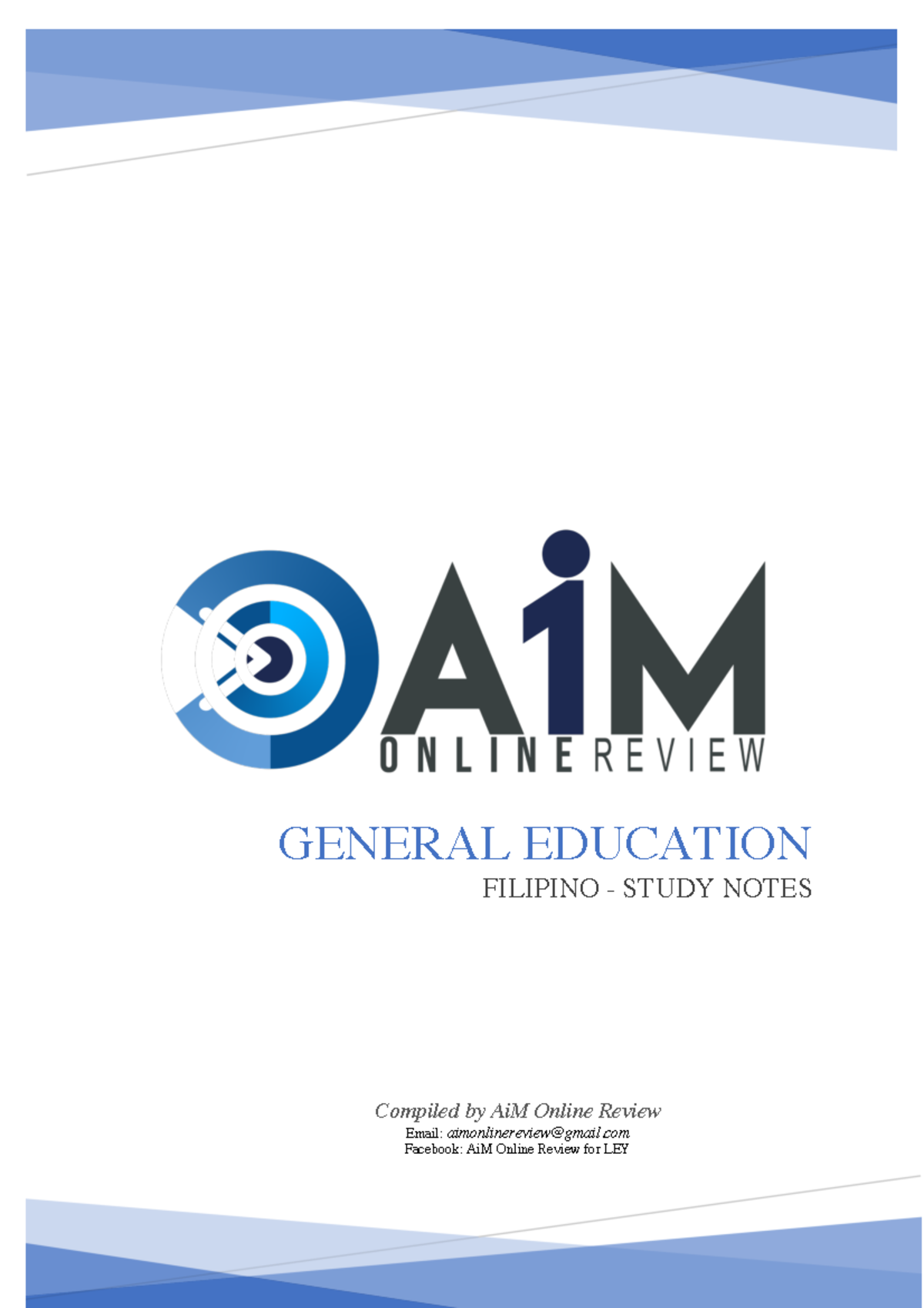 General Education - Filipino - GENERAL EDUCATION FILIPINO - STUDY NOTES ...