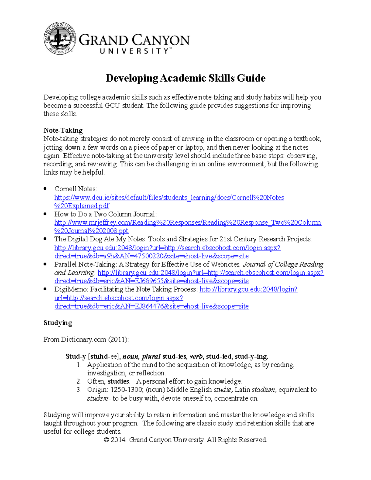 ENG106 Developing Academic Skills Guide - Developing Academic Skills ...