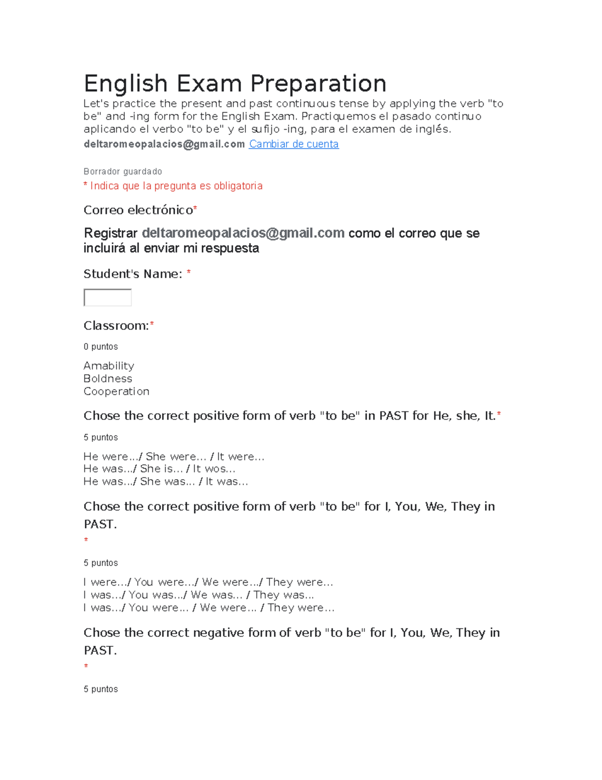 Practico joaquin - excelent - English Exam Preparation Let's practice ...