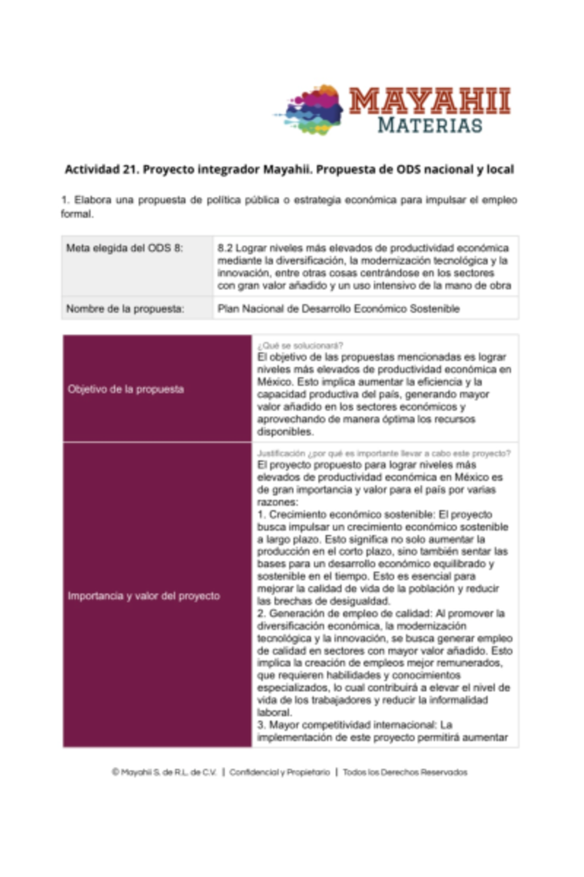 A21M EGM - MAYAHII MATERIAS Actividad 21. Proyecto integrador Mayahii ...