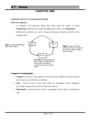 Intro to ict and ethics - ict pdf notes - INTELLECTS COLLEGE KITUI ...