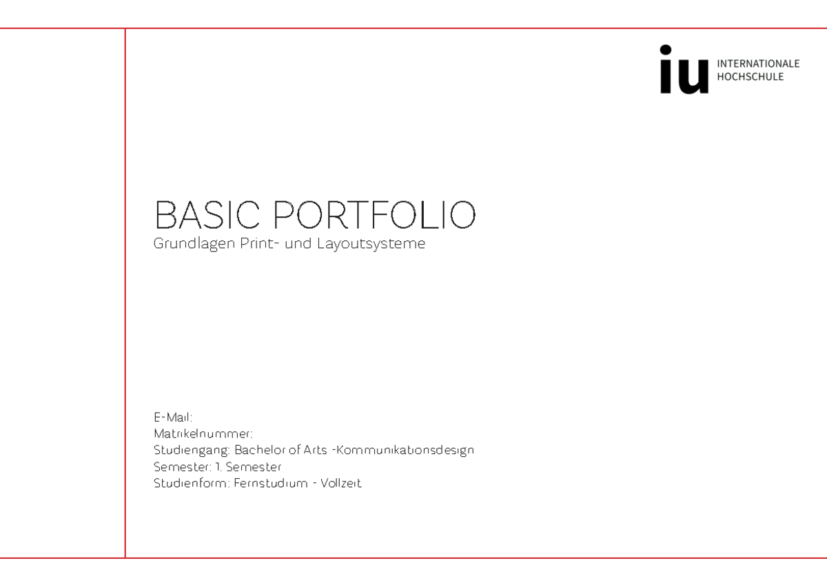 Basic Portfolio Digitale Komposition - BBASIC PORTFOLIOASIC PORTFOLIO Grundlagen Print- und ...