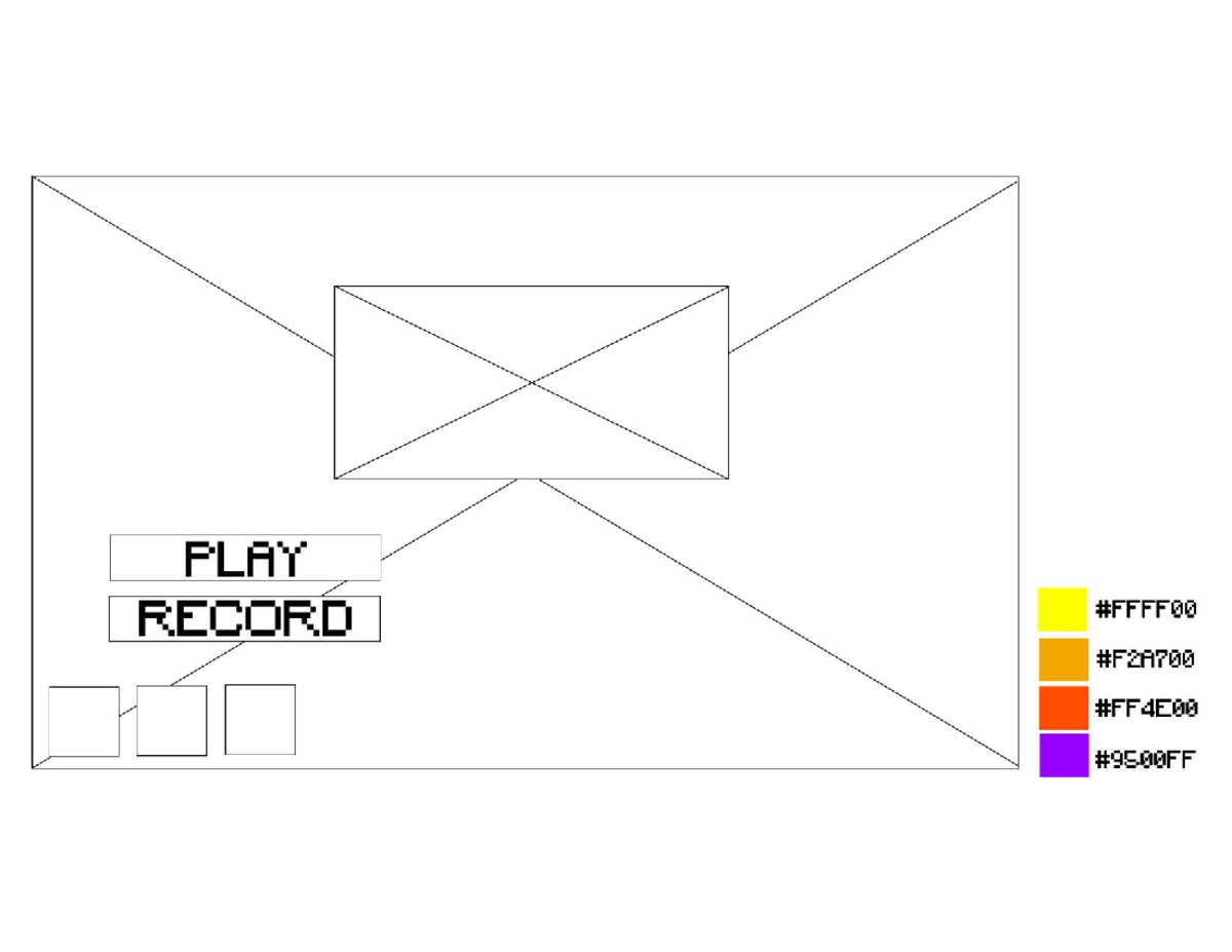 Bocetos digital - eso mero - Informática - PLAY RECORD #FFFF00 #F2A700 ...