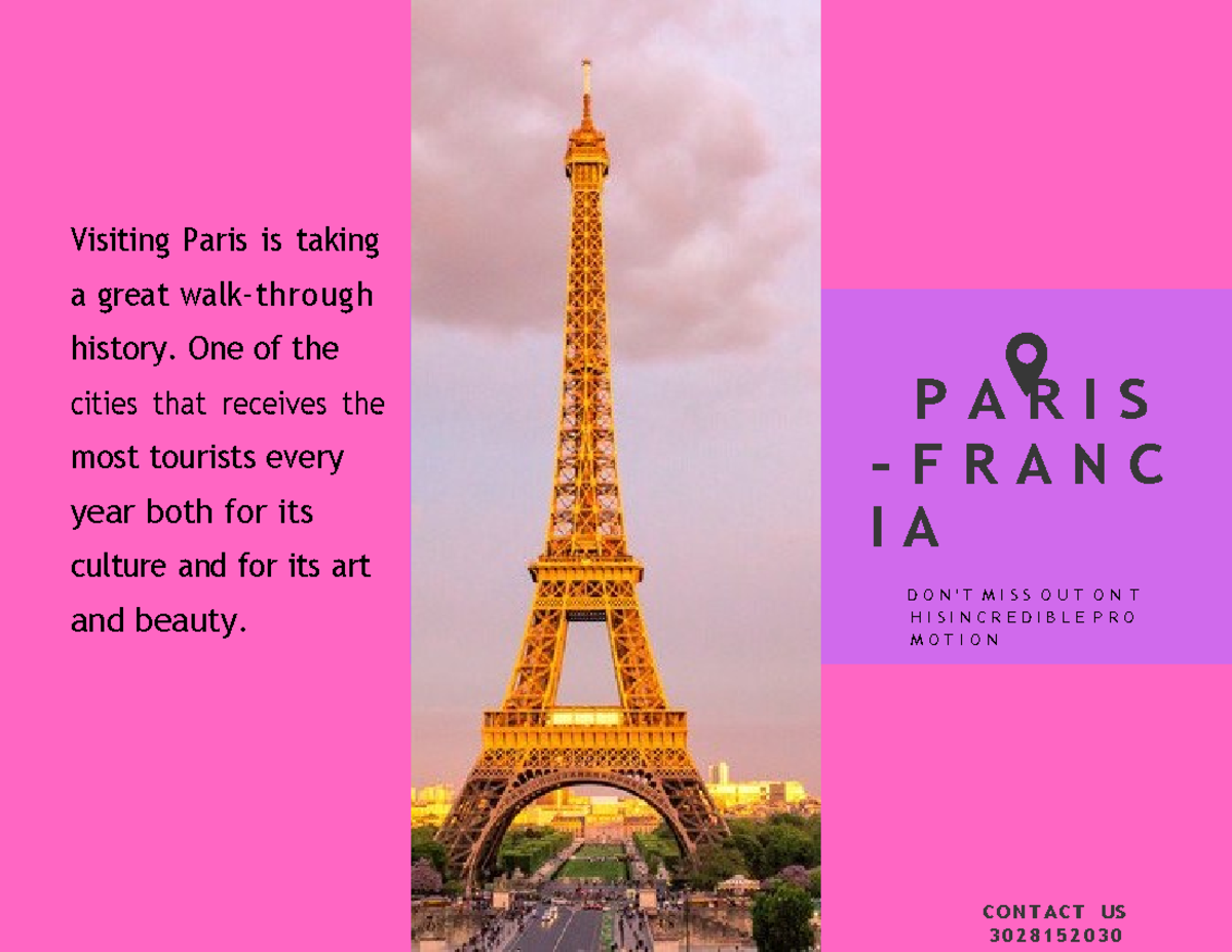 Brochure - Visiting Paris is taking a great walk-through history. One ...