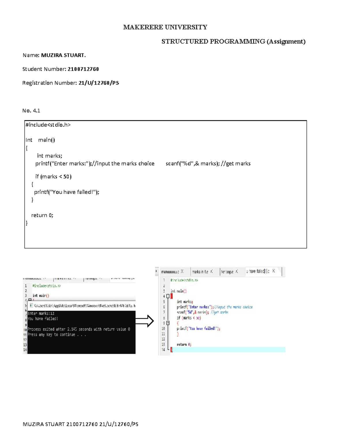 Assignemtn 4 - assignment four of my programming course at makerere ...