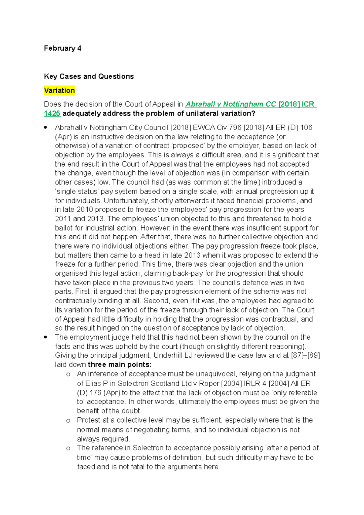 Variation Interdict Con-Dismissal Damages Cases 31 01 22 - February 4 ...