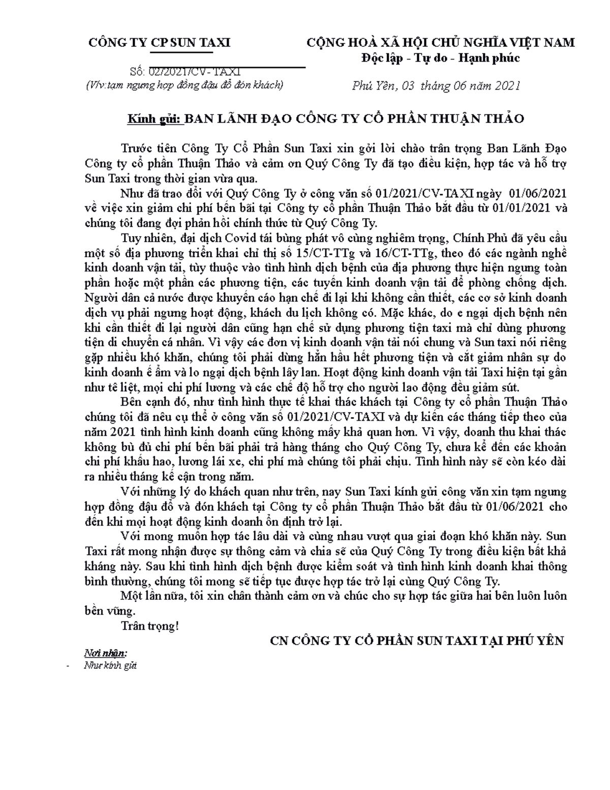 CV NGƯNG Thuan THAO - Tham khao CV - CÔNG TY CP SUN TAXI CỘNG HOÀ XÃ ...