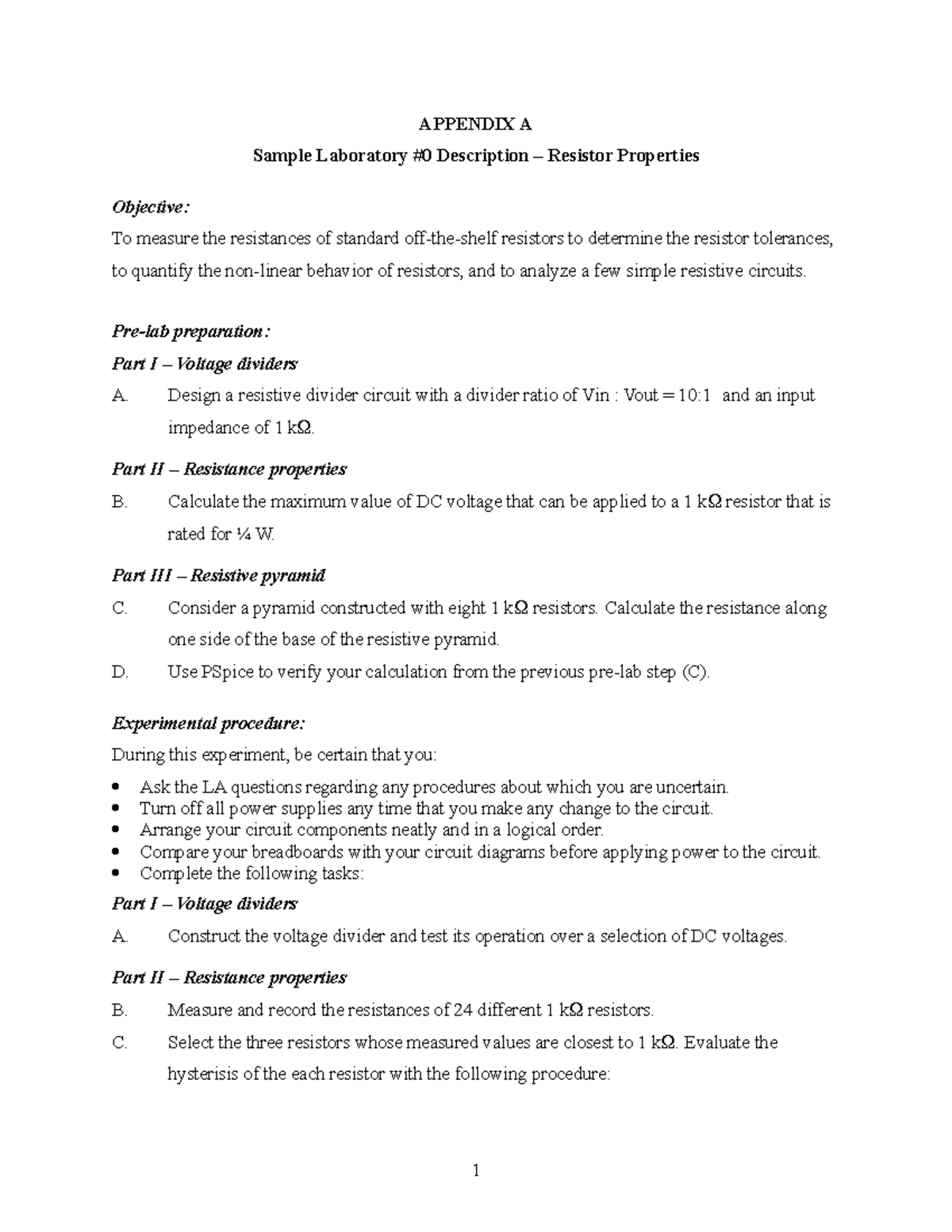Appendix A 2020 (Lab Report Template) - APPENDIX A Sample Laboratory #0 ...