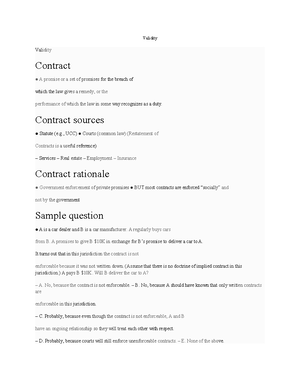 Contracts Cheat Sheet - notes - The Three Damage Interests Damages: A ...