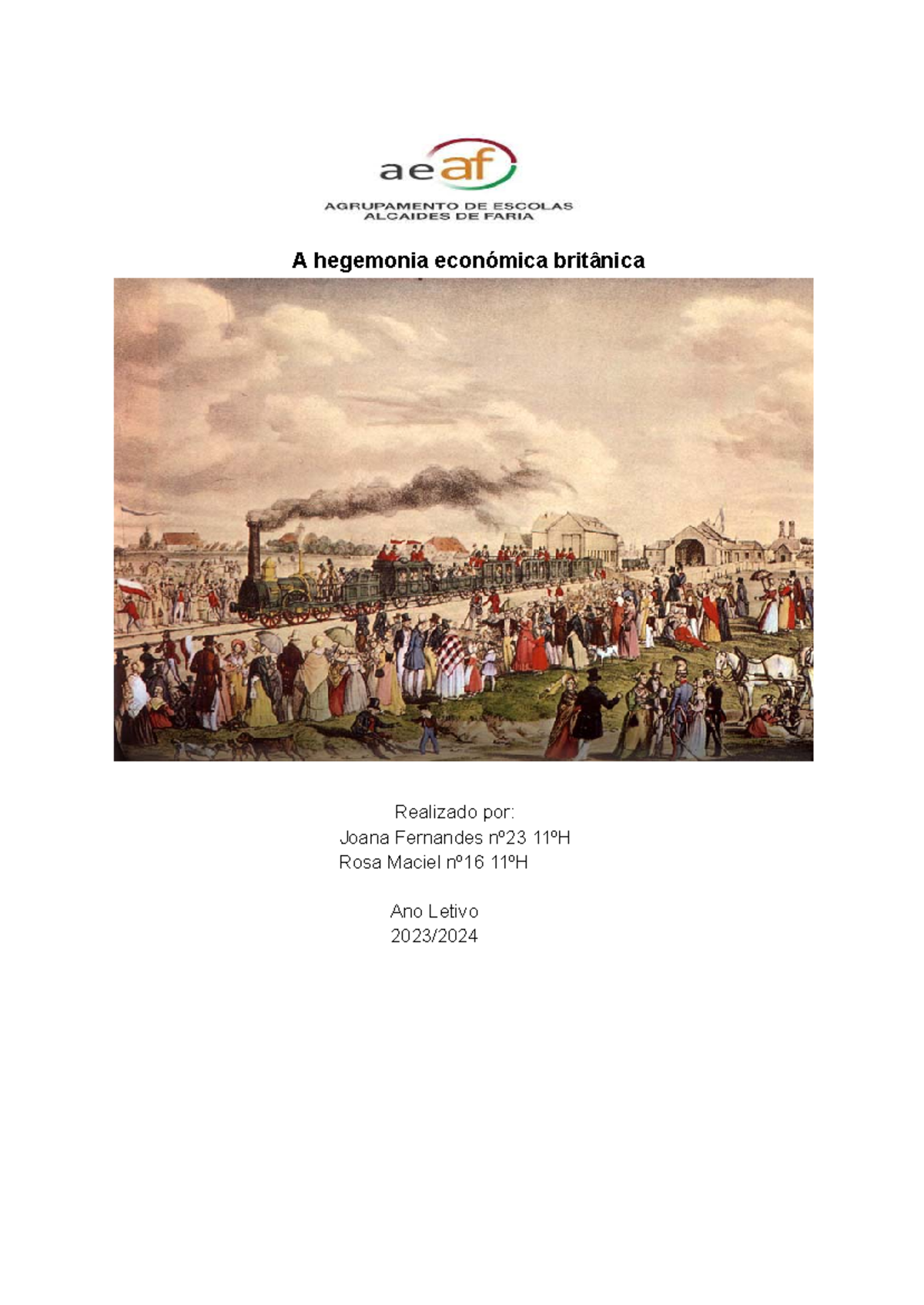 Documento sem nome (16) 5 - A hegemonia económica britânica Realizado ...
