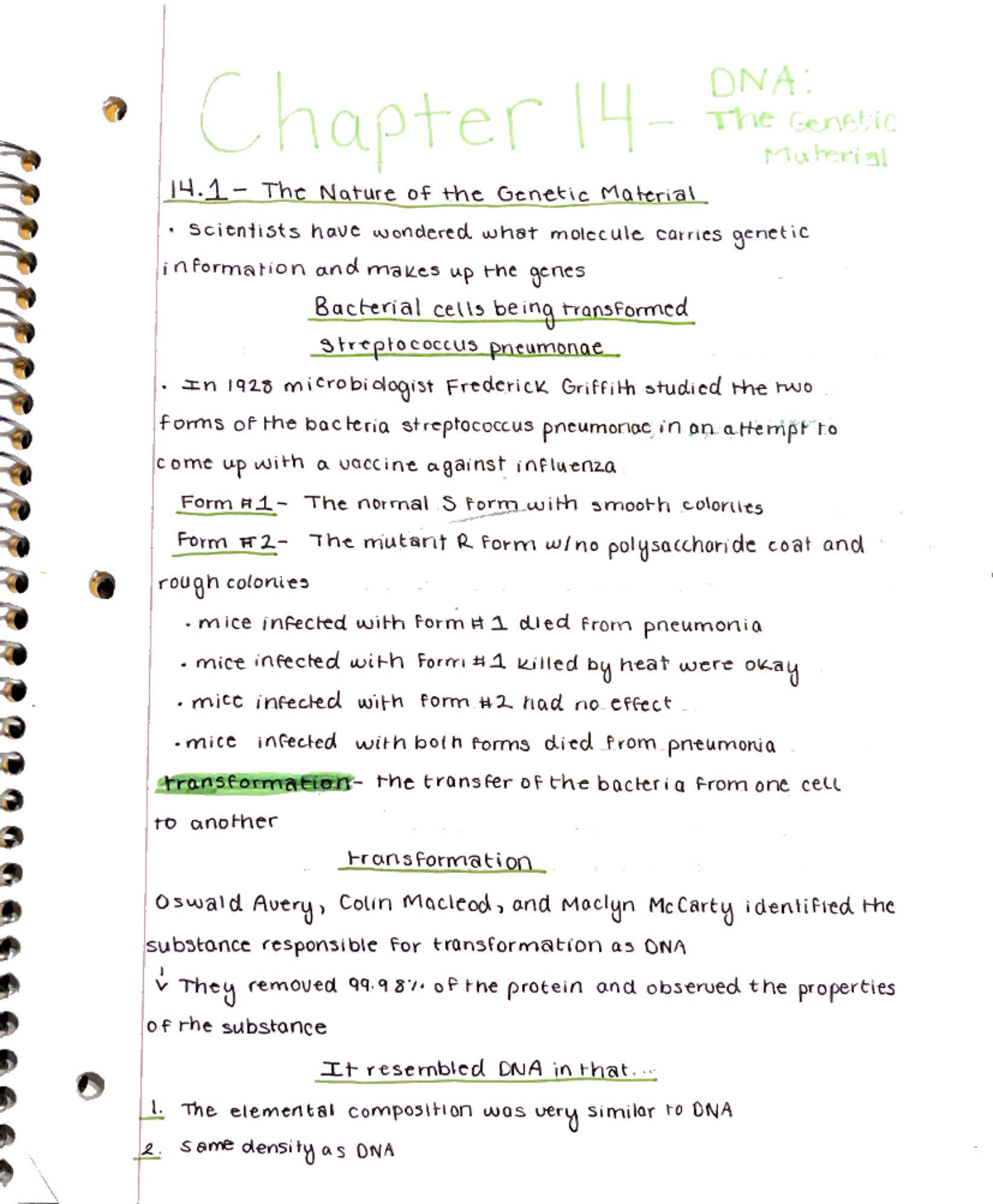 Bio 1406 Chapter 14 Notes Pitts Vueco Cee Edd A 4 Tt 1 Ee R On I L