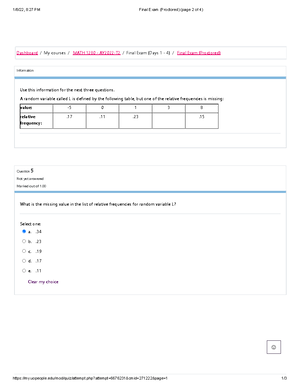 MATH 1280 - UoPeople - Introduction to Statistics - Studocu
