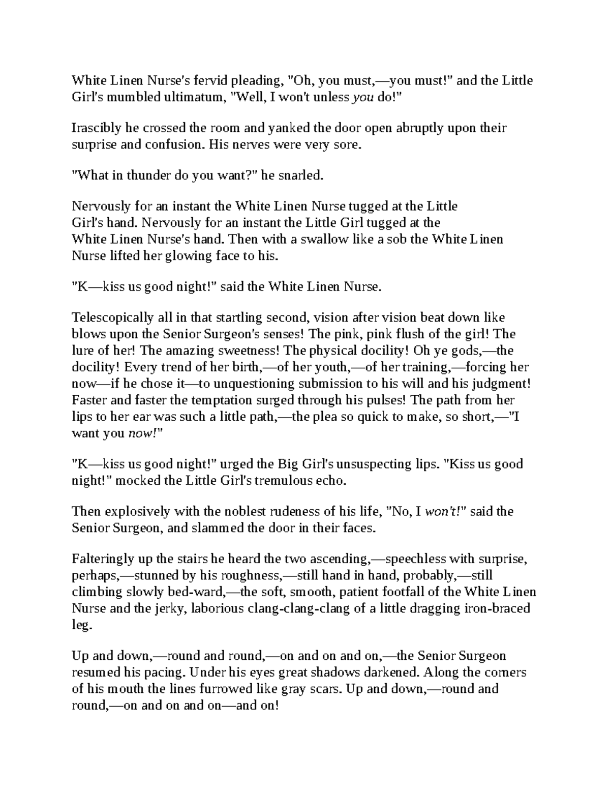 Lecutre notes ilustration for literatur - White Linen Nurse's fervid ...