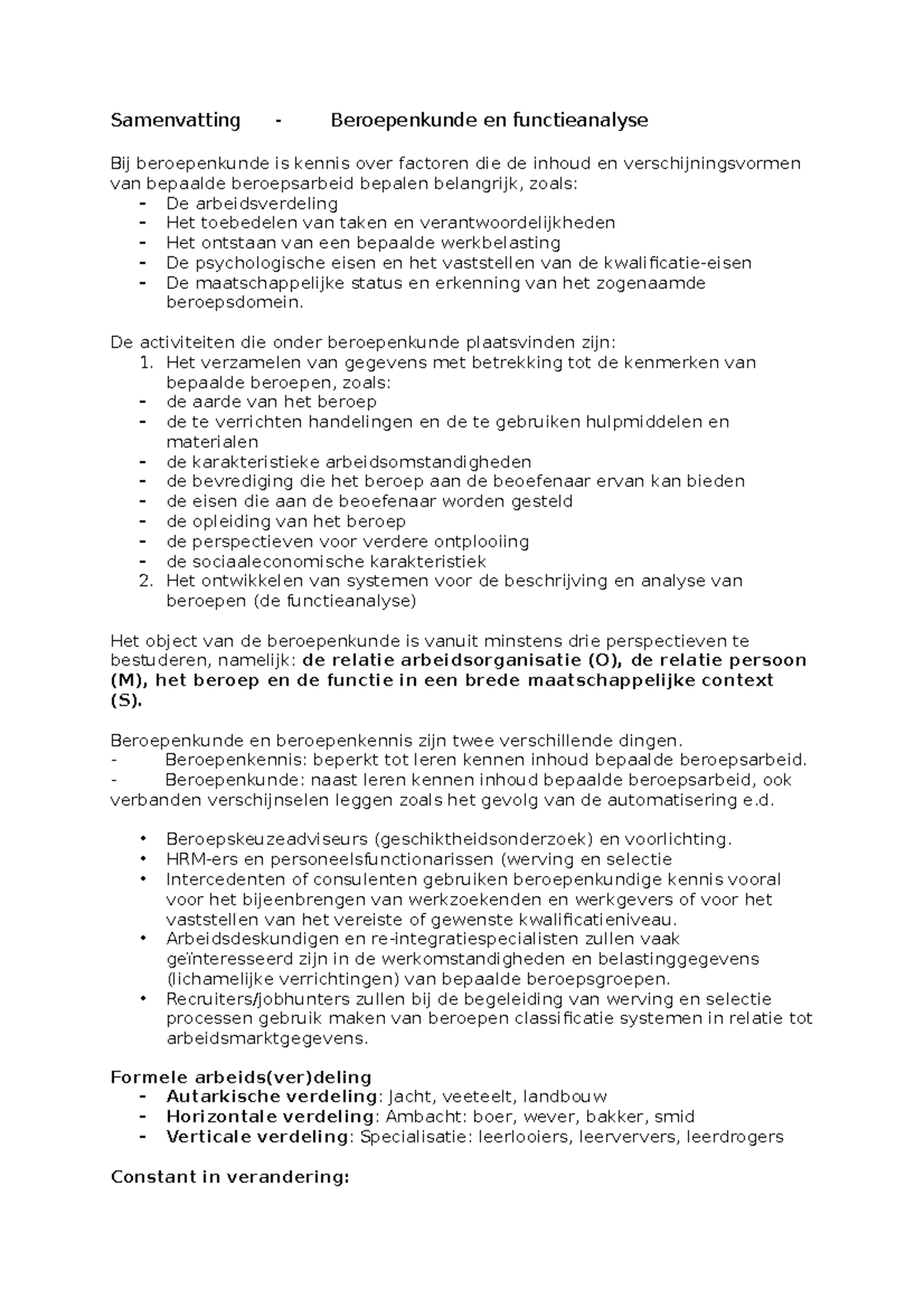 Samenvatting De Wereld van Arbeidsbemiddeling - Samenvatting ...