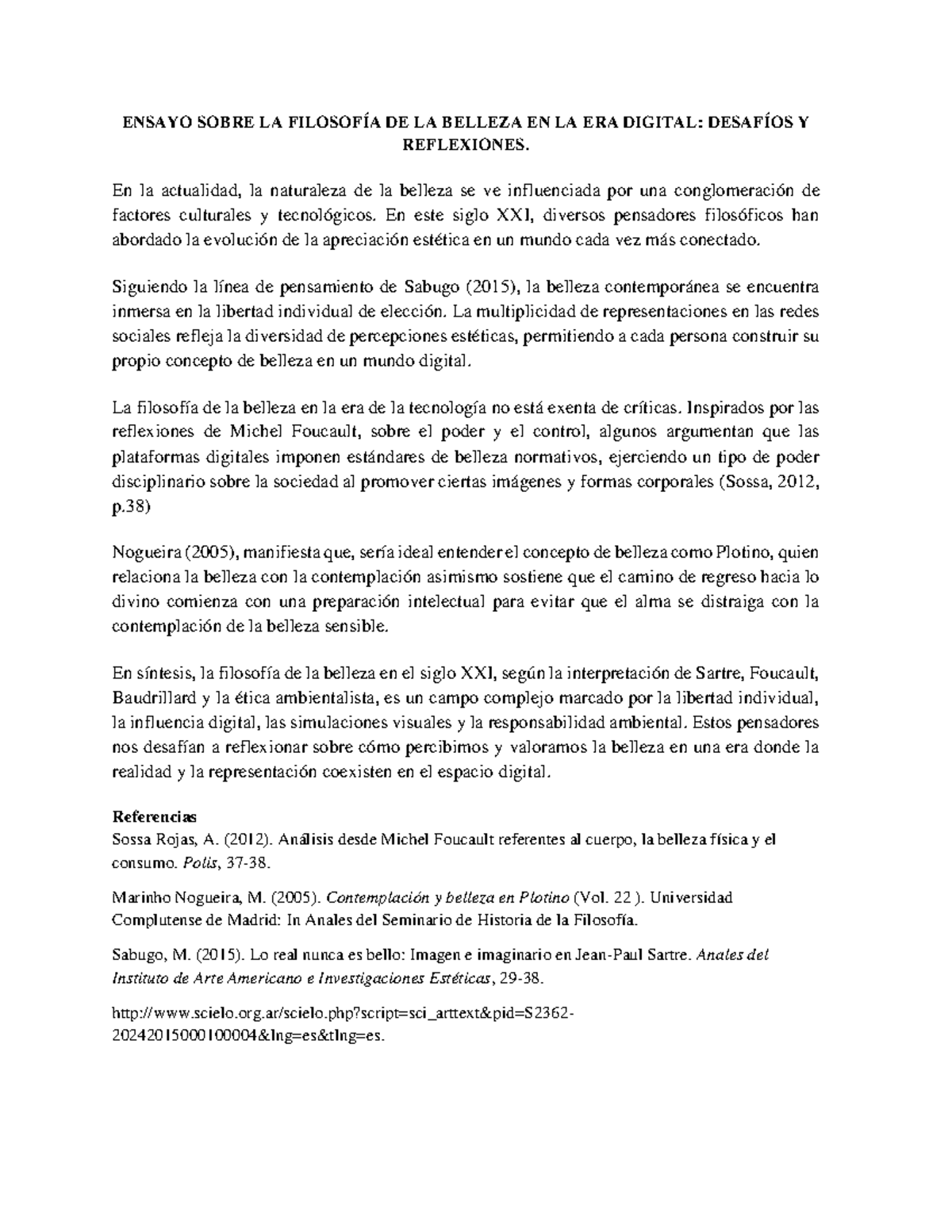 LA Filosofía DE LA Belleza EN LA ERA Digital 2023 - ENSAYO SOBRE LA ...