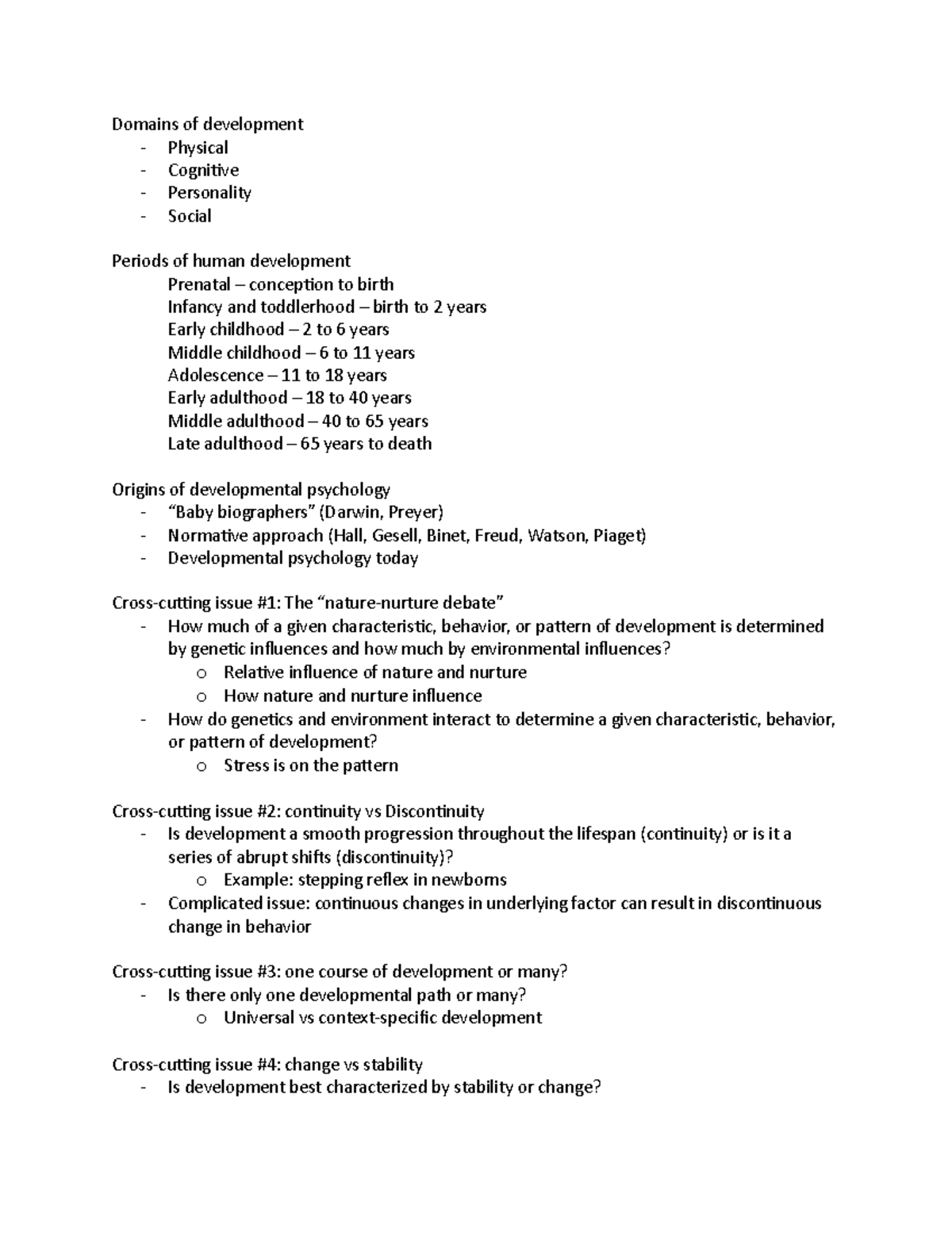 Domains of development 1:18 - Domains of development - Physical ...