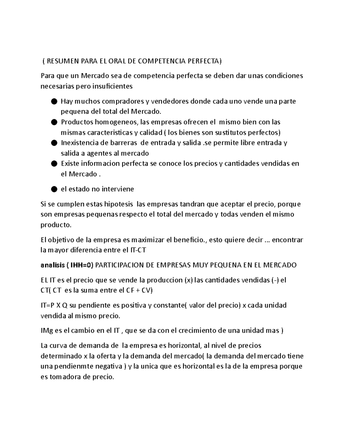 Competencia Perfecta - ( RESUMEN PARA EL ORAL DE COMPETENCIA PERFECTA ...