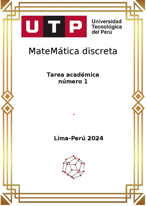 Matematica discreta - UTP - Studocu
