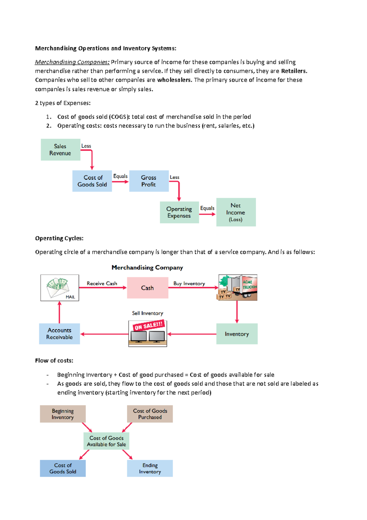Chapter 5 - accounting - Merchandising Operations and Inventory Systems ...