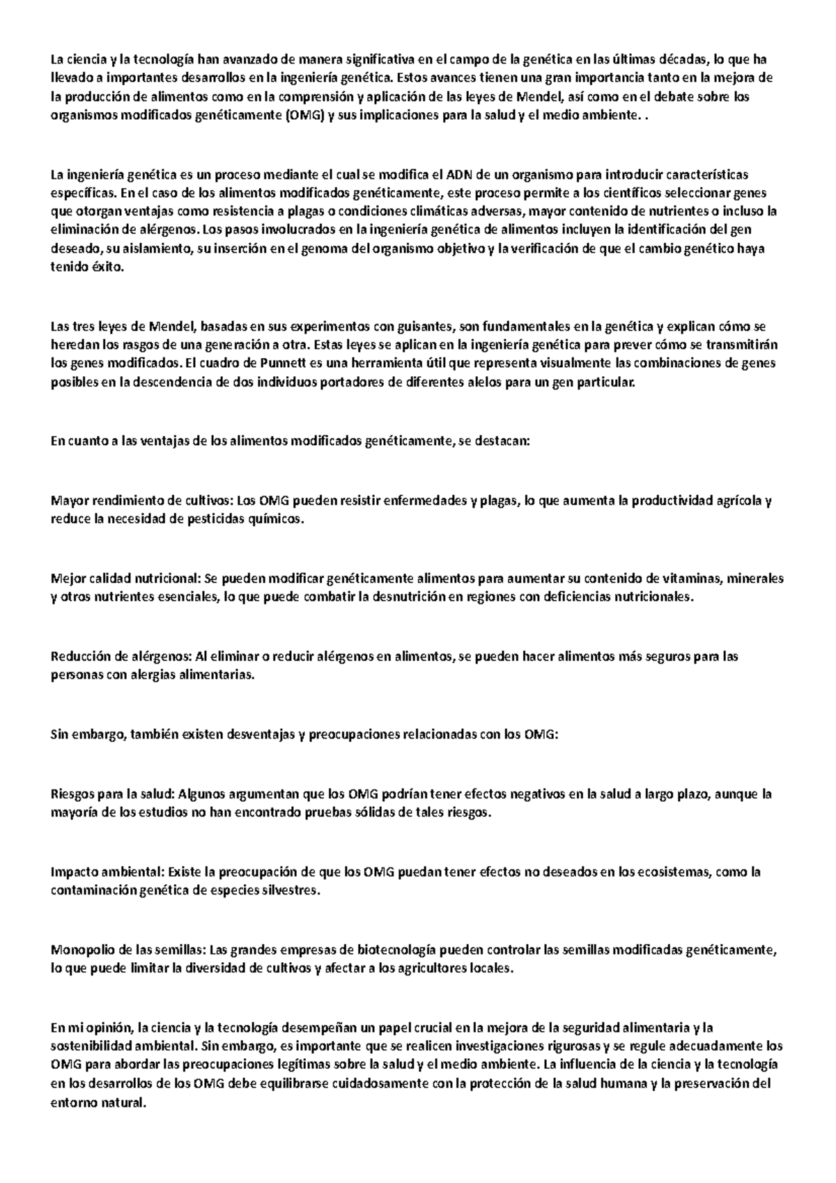 La ciencia y la tecnología han avanzado de manera significativa en el ...