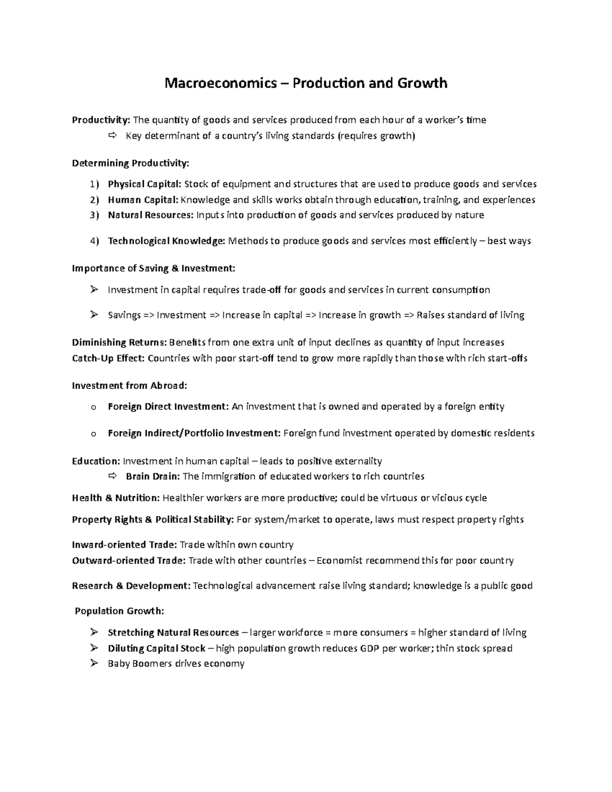 Part 3 - Summary Introduction to Macroeconomics - Macroeconomics ...