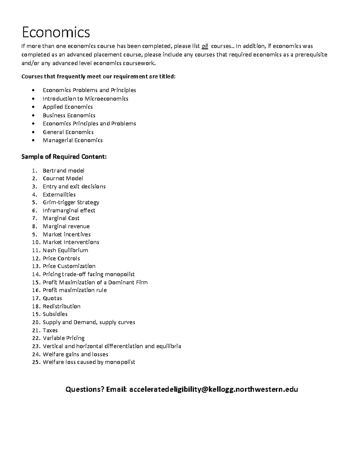 Economics 2016 - Course Topics - Economics If more than one economics ...