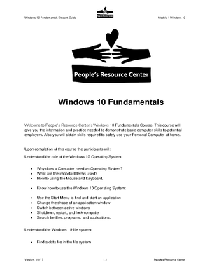 Windows 10 fundamentals Module 4 2017 0101 - Module Four: Using the ...