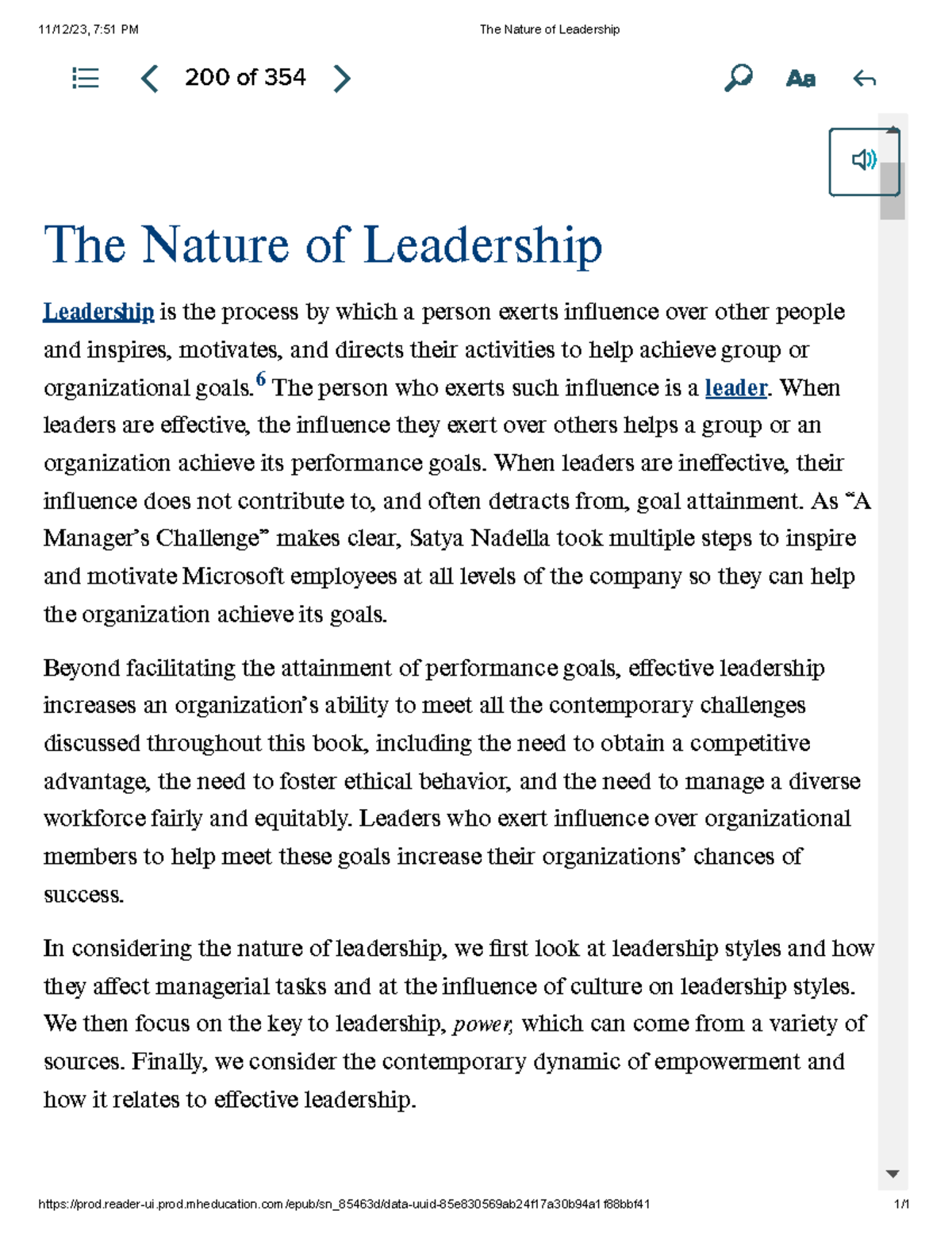 The Nature of Leadership - - Studocu
