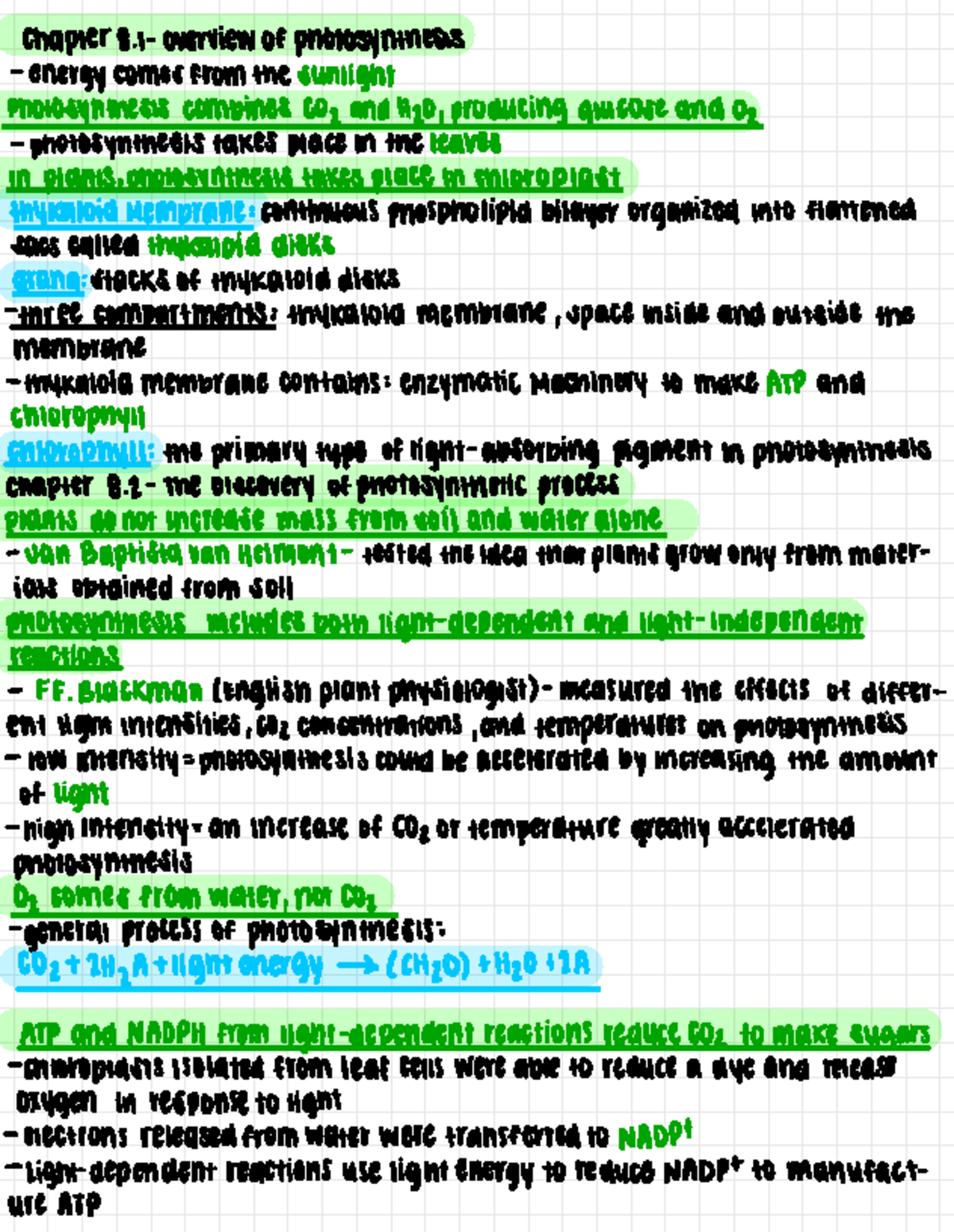 Bioscience I - Chapter 8 CONNECT BOOK - Chapter overviewof ...