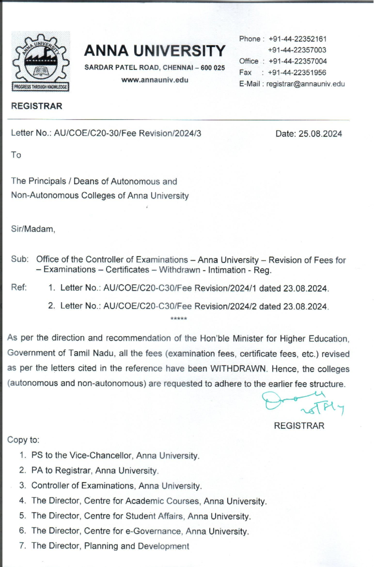 COE - Practice - Phone : ANNA AUNIVERSITY UNIVER ANNA UNIVERSITY Office ...