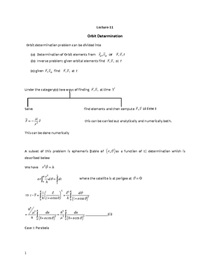 Lecture-12 - Aerospace Engineering - 1 Lecture‐ 12 Solving Keplerís Equation n t T øù ýý M E e ...