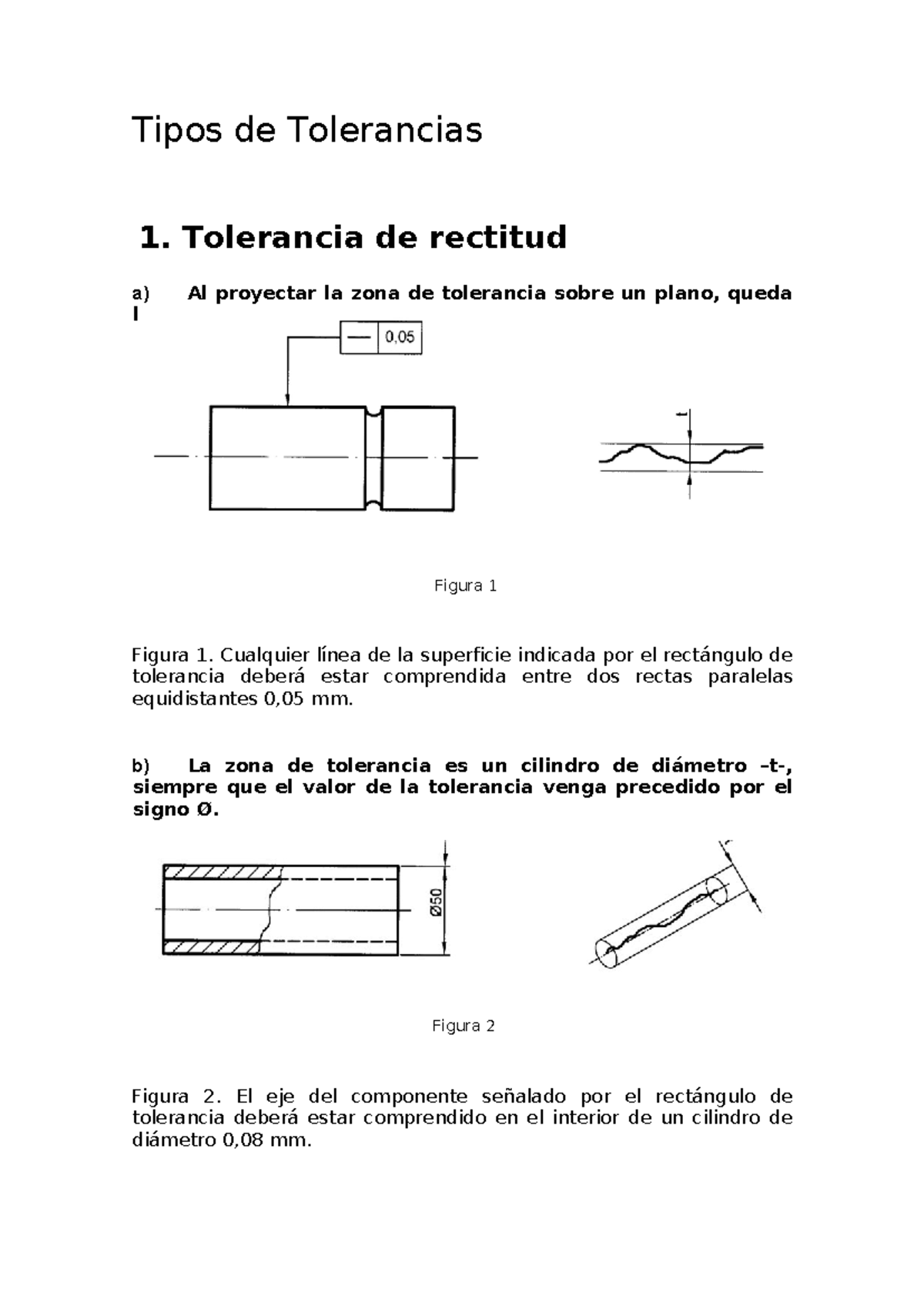 1 Tipos de Tolerancias - Resumen Dibujo tecnico - Tipos de Tolerancias ...
