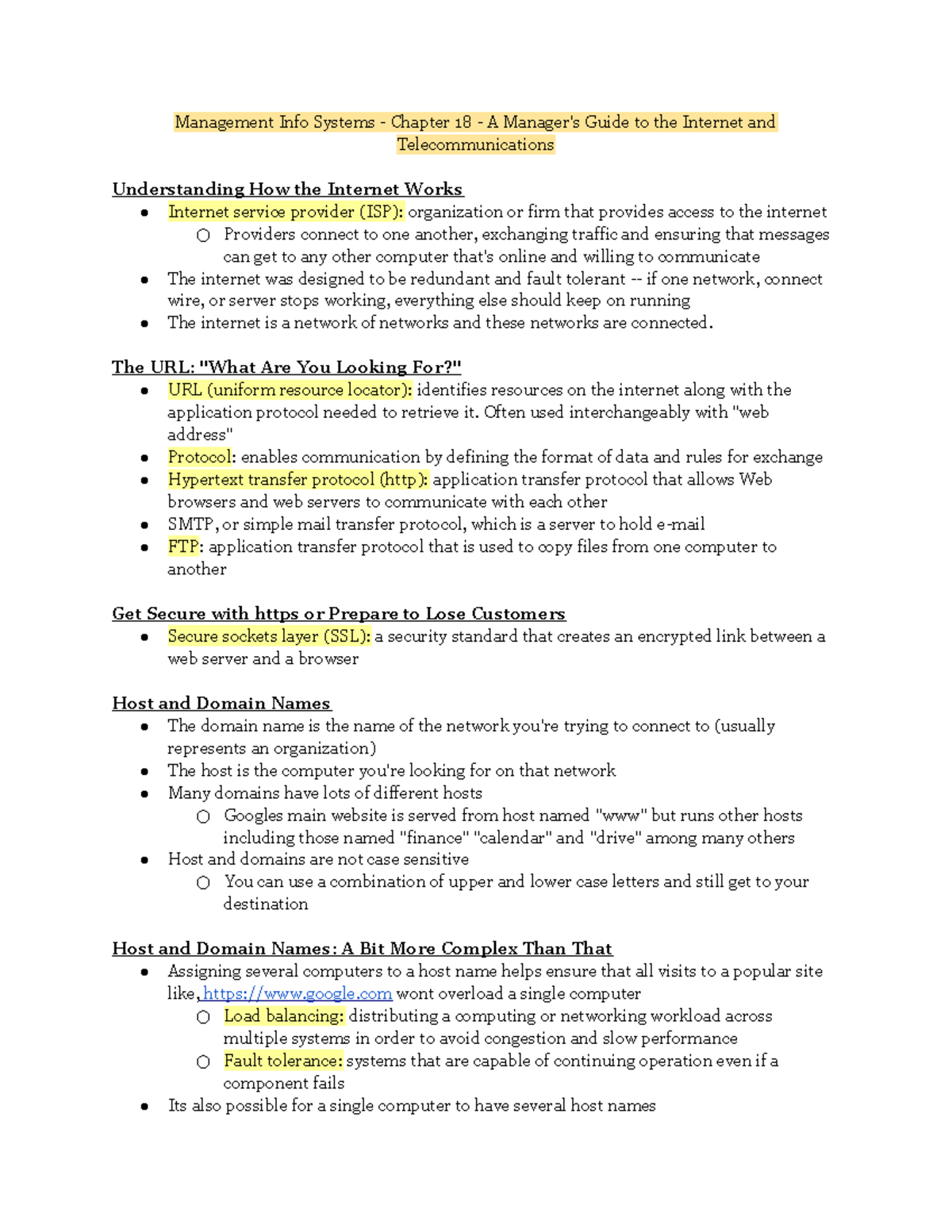 MIS - Chapter 18 - management info systems 3533 - Management Info Systems - Chapter 18 - A ...