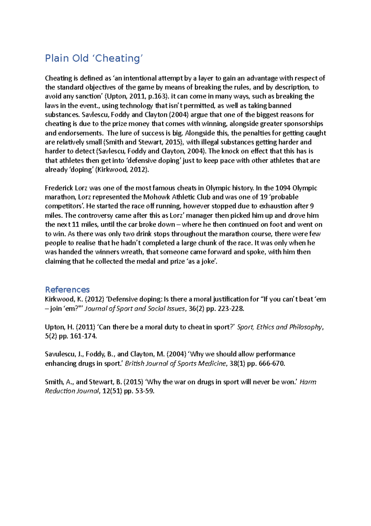 Plain Old Cheating - notes - 856Z3711 - MMU - Studocu