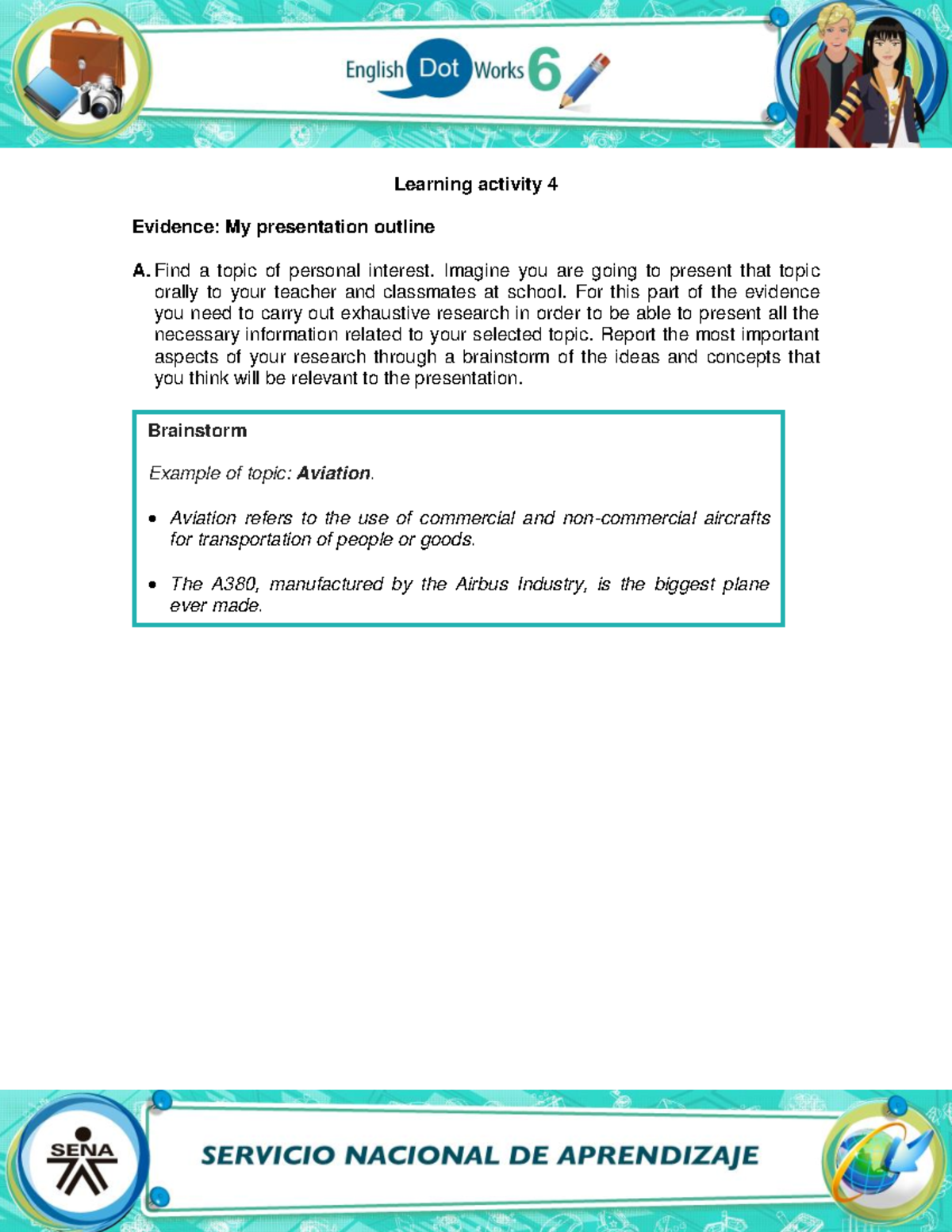 Evidencen Mynpresentationnoutline 6163226 ab50662 b - Learning activity ...