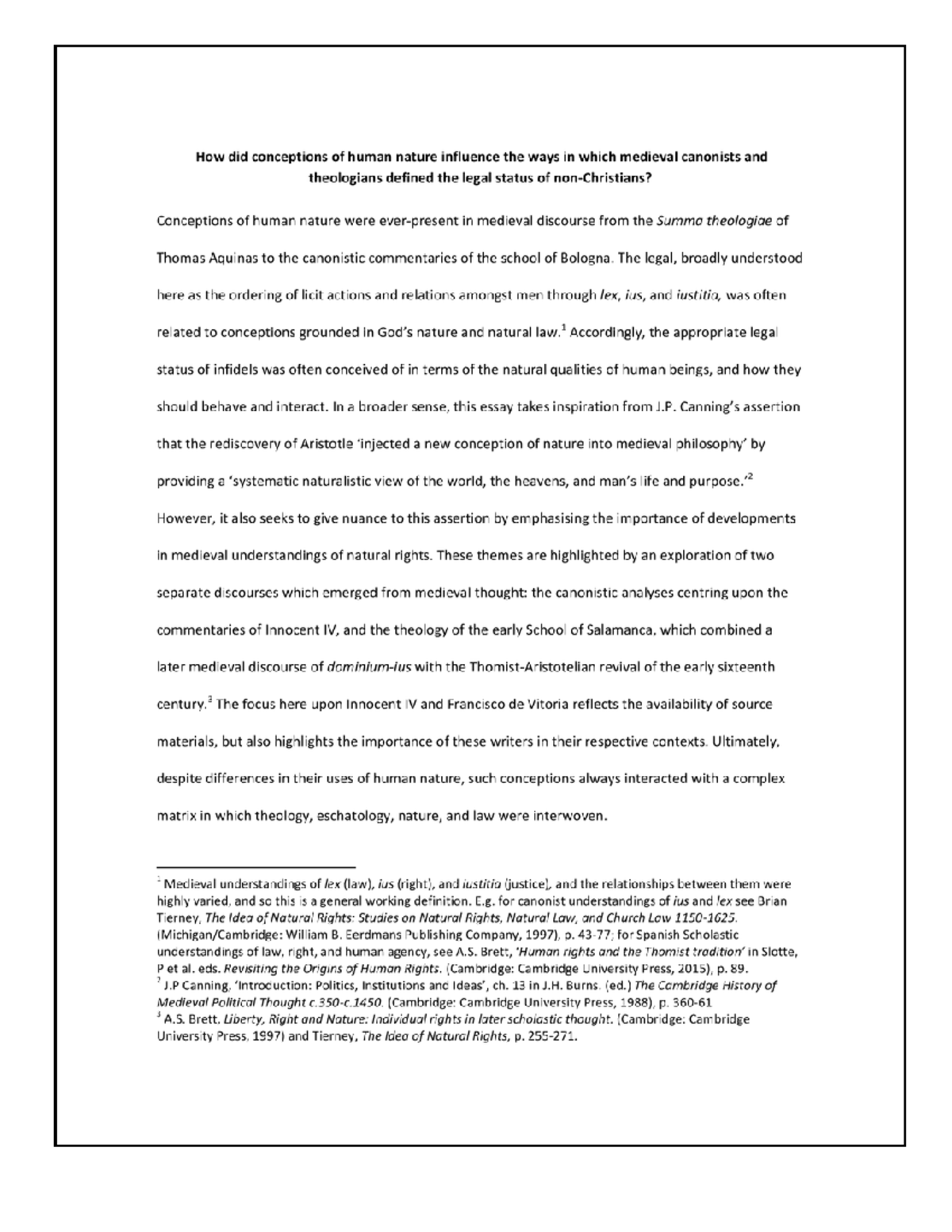 Sample essay 1 for economics - ECON 5933 - Studocu