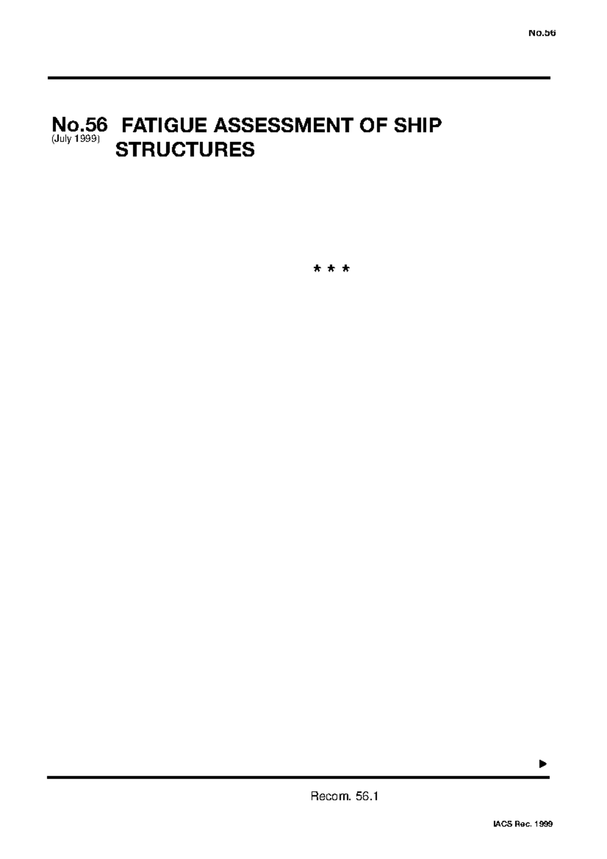 Fatigue assment of ship structure - FATIGUE ASSESSMENT OF SHIP ...