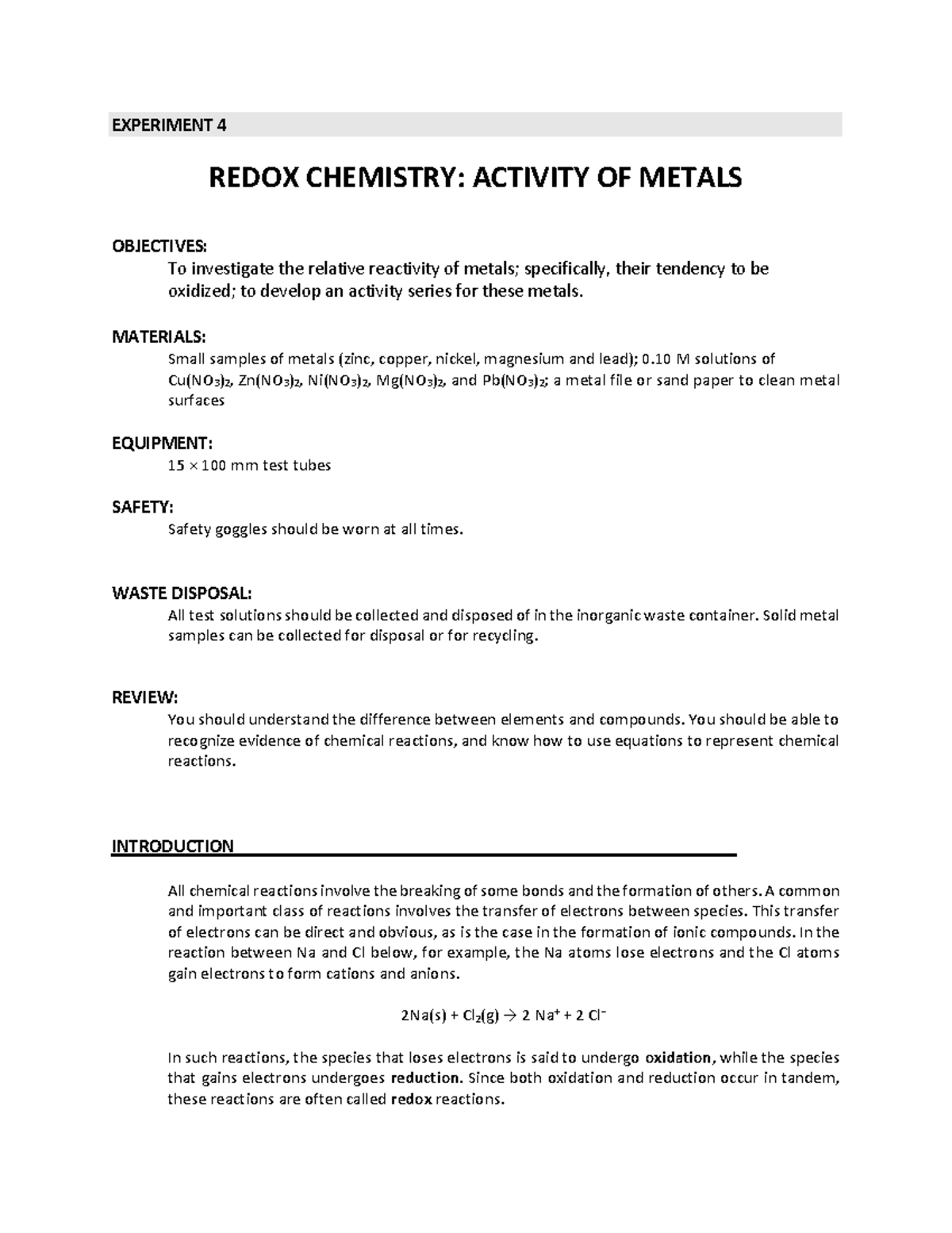 Lab 6 Experiment 6 - lab report 6 with data and summary - EXPERIMENT 4 ...