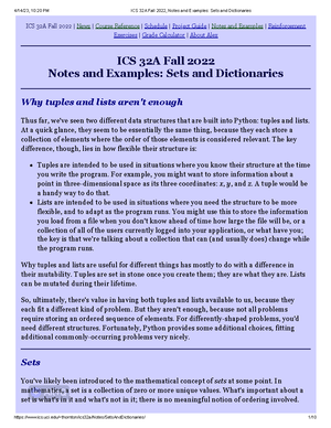ICS 32A Fall 2022, Notes and Examples Course Introduction - ICS 32A ...