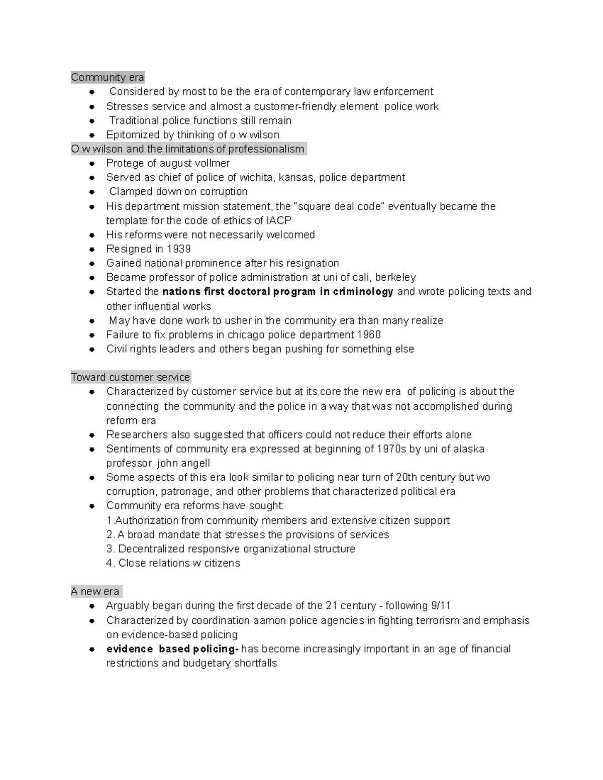 Community era and types of influence - Community era Considered by most ...