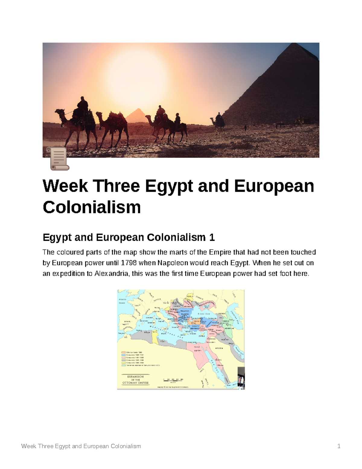 Egypt and European Colonialism - RELU912 - Stirling - Studocu