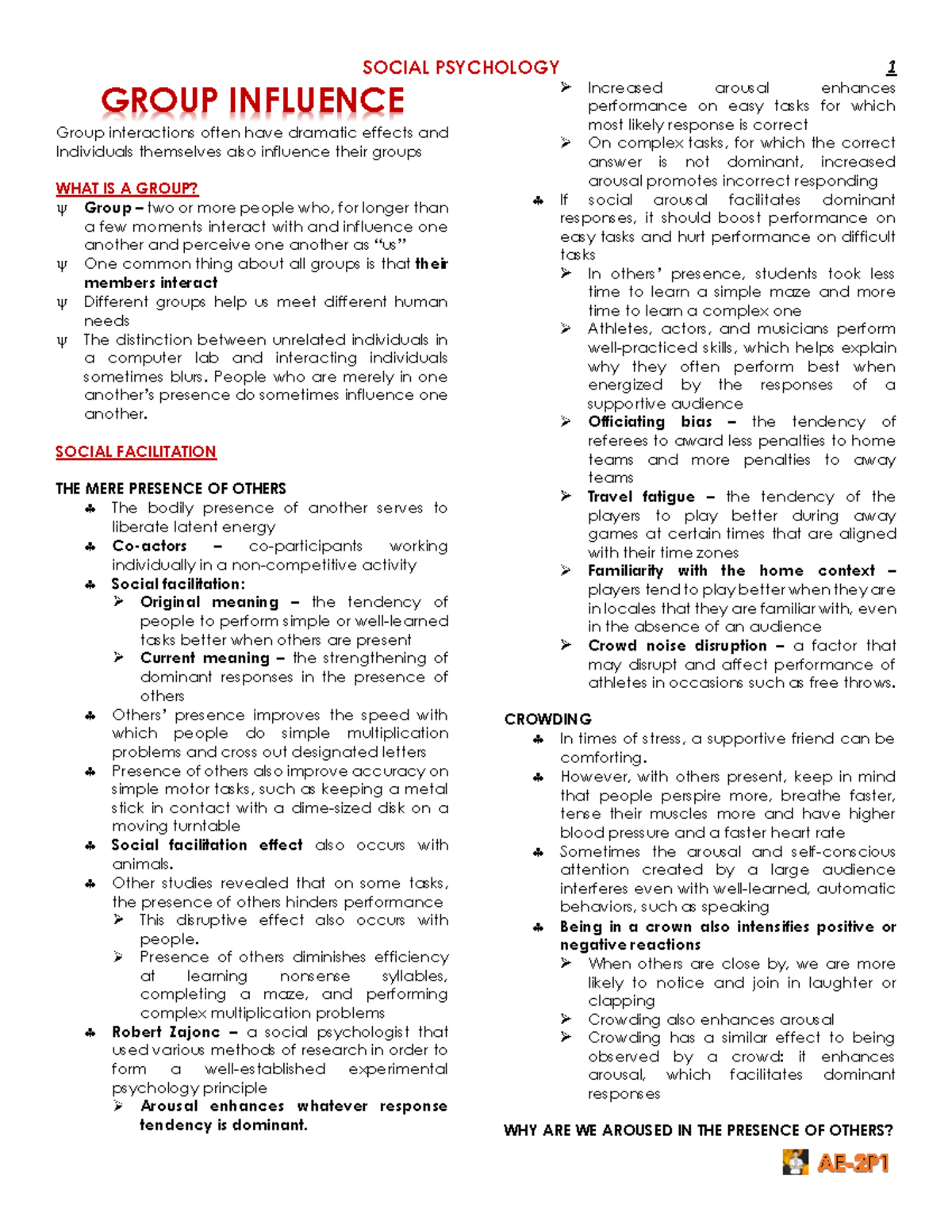 Social psychology_CH8 Group influence - GROUP INFLUENCE Group ...