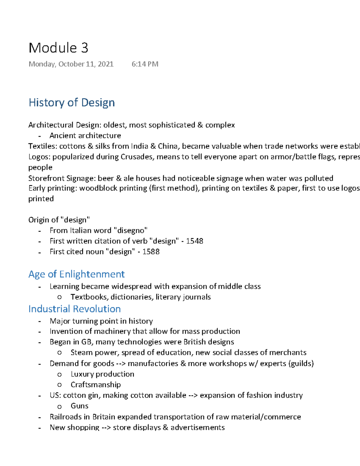Module 3 - History of Design - History of Design Architectural Design ...
