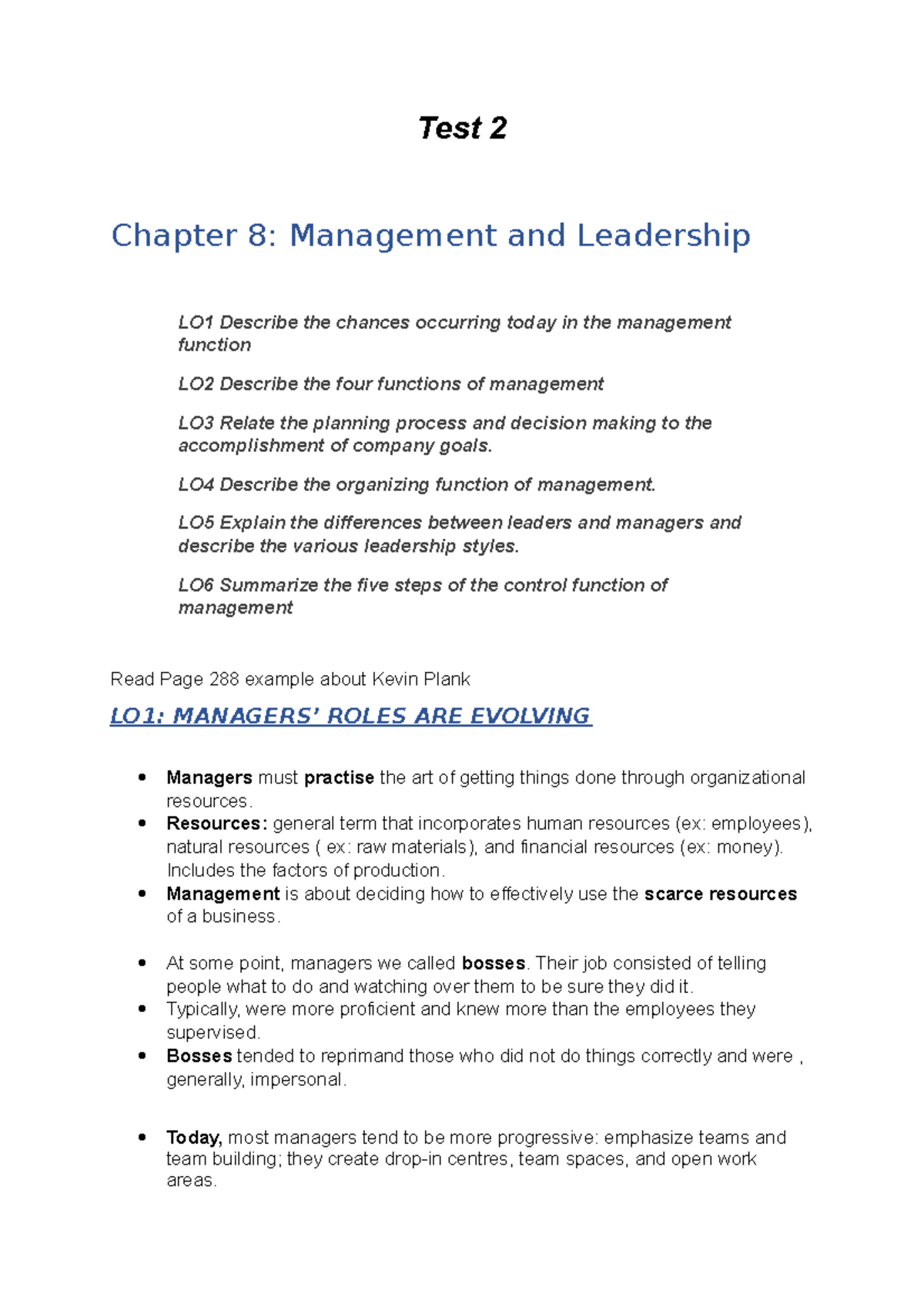 TEST 2 - Study guide exam 2 Intro to Business - Test 2 Chapter 8 ...
